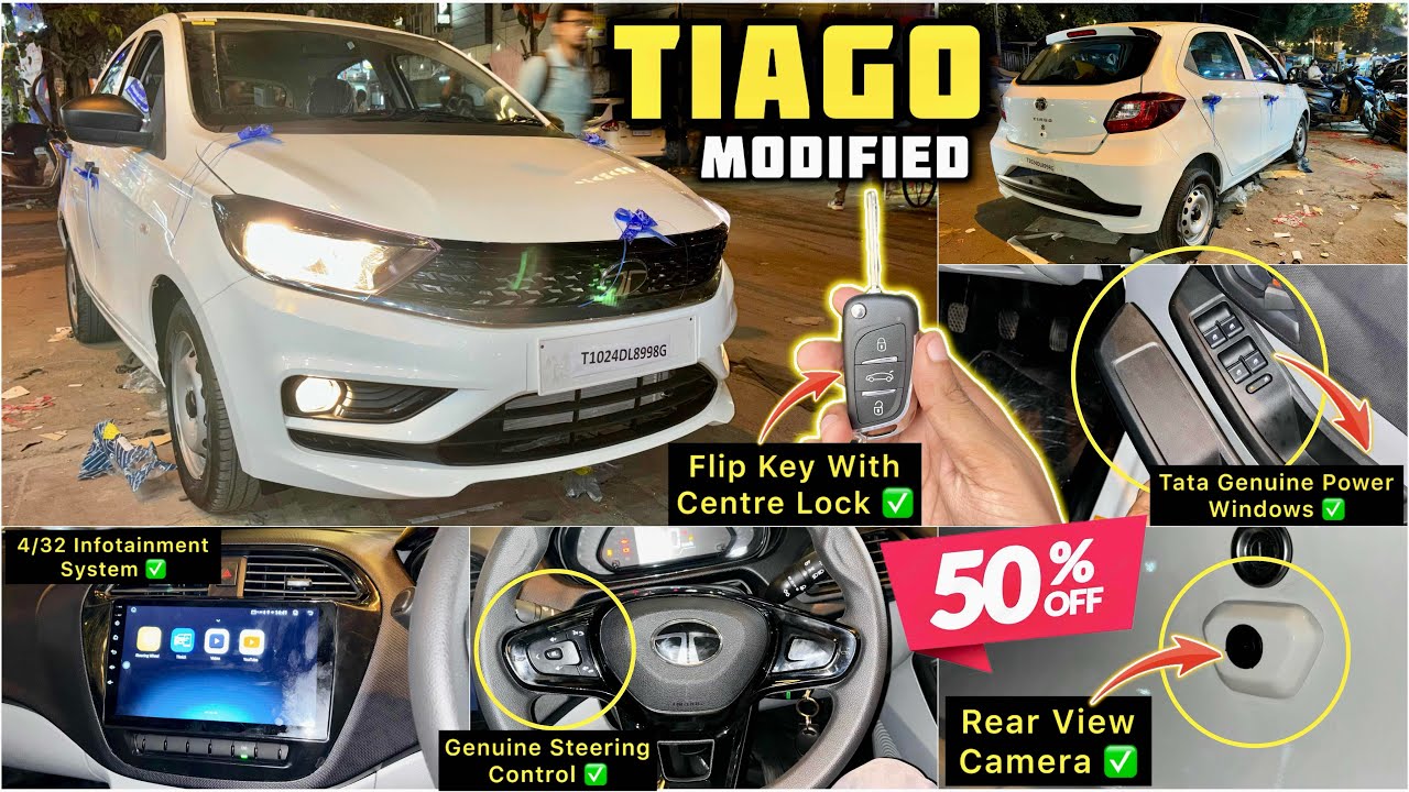 2024 Tata Tiago XE Base to Top Model Modification With Price Tiago Base ...