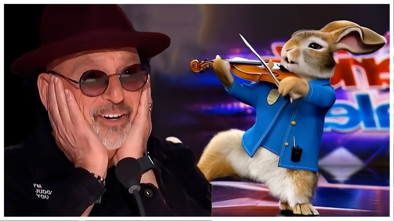 Strings of Justice: A Rabbit in Police Uniform Rocks the Violin! - YouTube