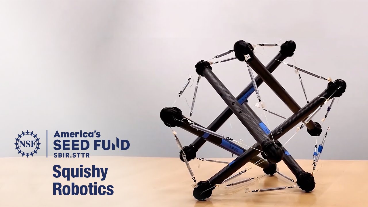 Squishy Robotics’ shape-shifting robots provide real-time data in disasters - YouTube