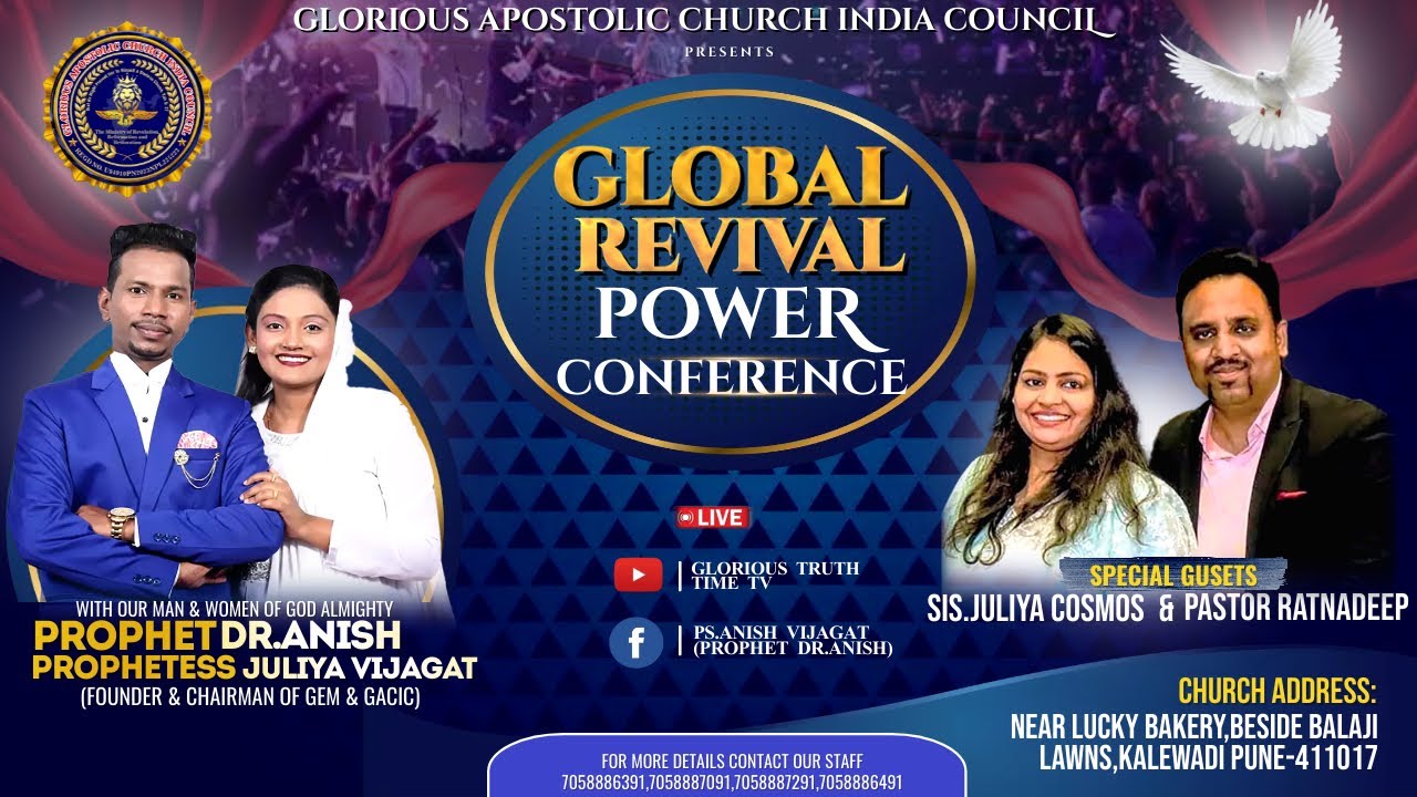 LIVE | GLOBAL REVIVAL SUNDAY POWER CONFERENCE | WITH PROPHET DR ANISH ...
