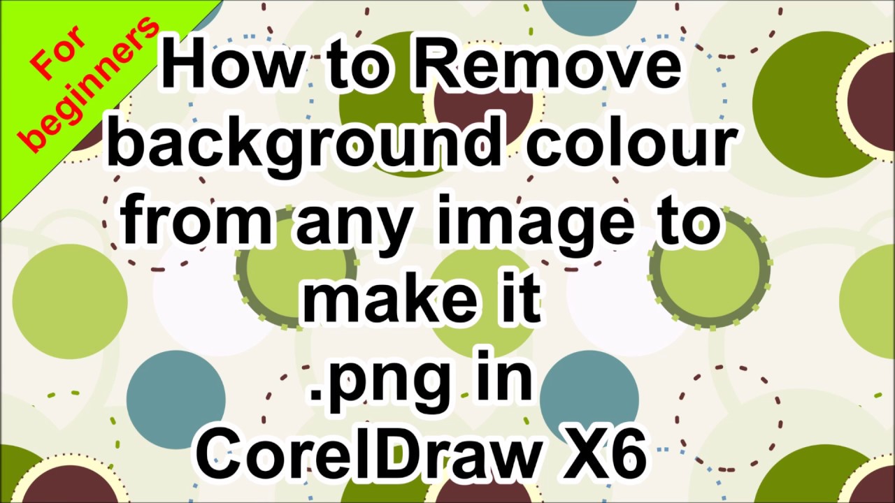 How to remove background from image in CorelDRAW - YouTube