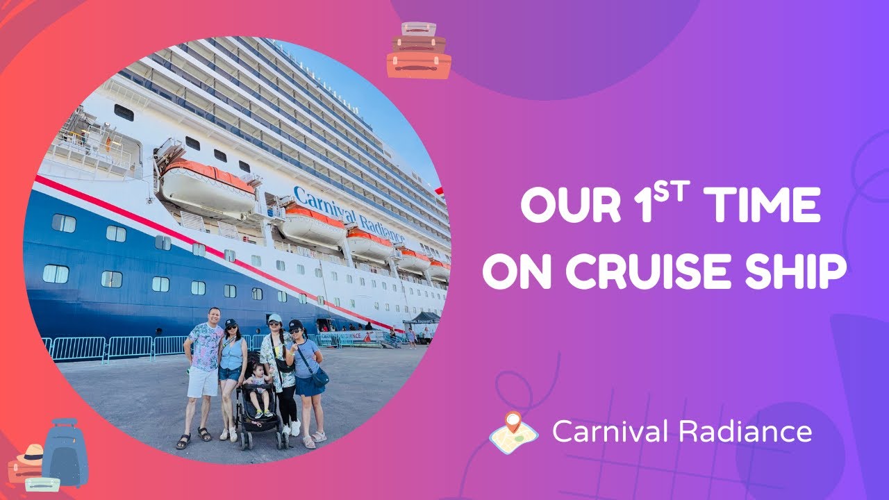 First Time on a Cruise Ship Vlog - Carnival Radiance - Day 1 - YouTube