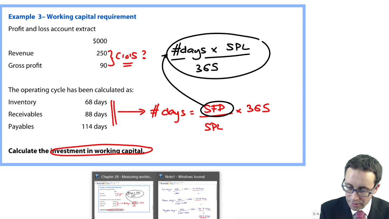 Measuring working capital - Examples - CIMA F1 Financial Reporting ...