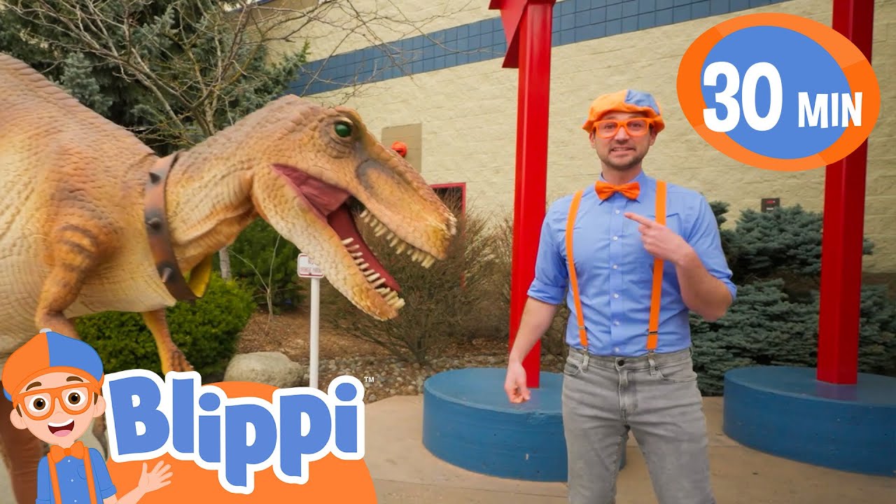 Blippi Meets Dino Rex | Blippi Adventure | Kids Cartoons & Nursery ...