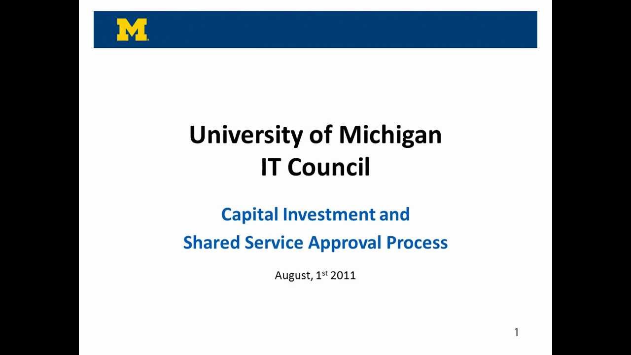 Annual IT Capital Investment Process - YouTube