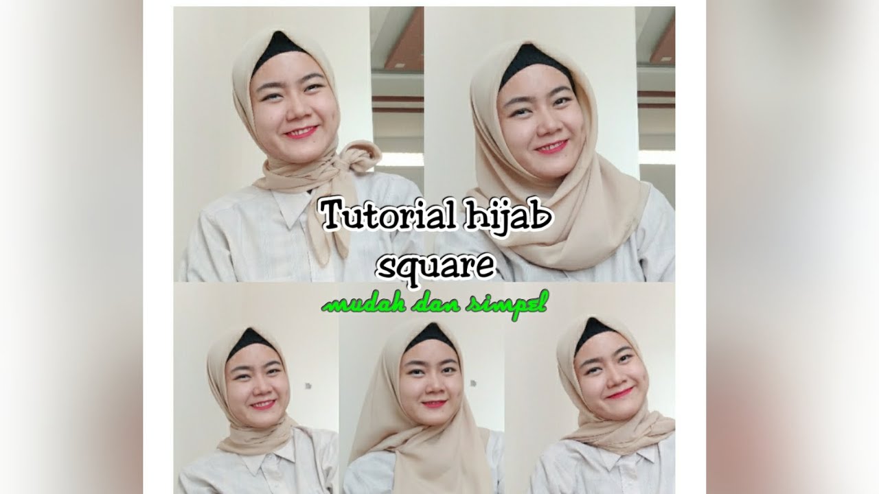 TUTORIAL HIJAB BELLA SQUARE MUDAH DAN SIMPLE // HIJAB PEMULA - YouTube