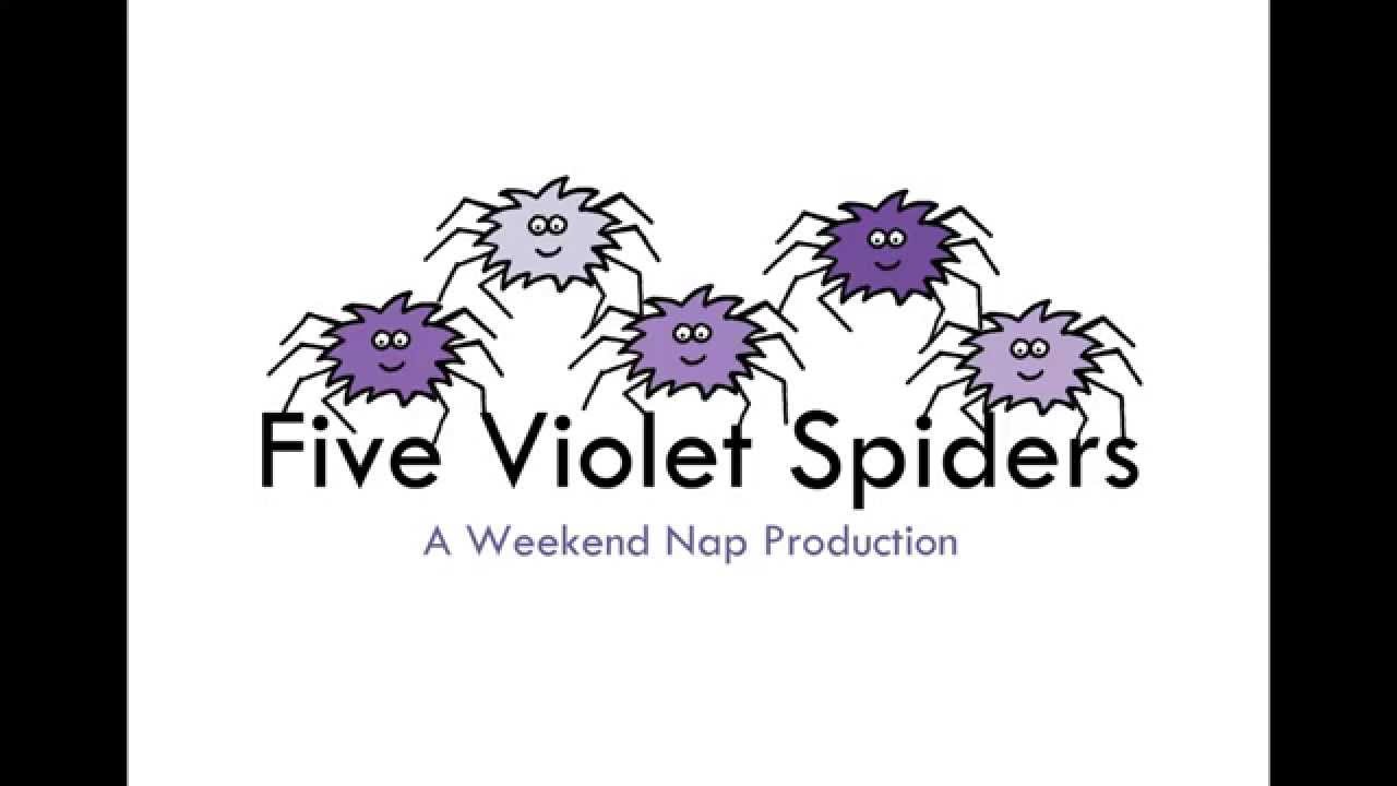 Five Violet Spiders - YouTube