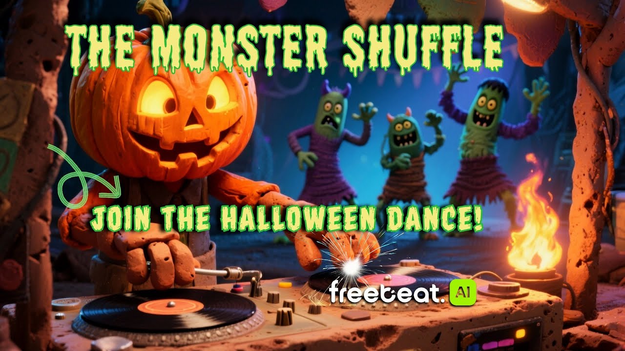 The Monster Shuffle 👻(Official Music Video) | Funny Halloween Clay ...