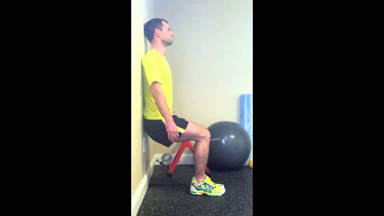 Wall Squat Challenge - YouTube