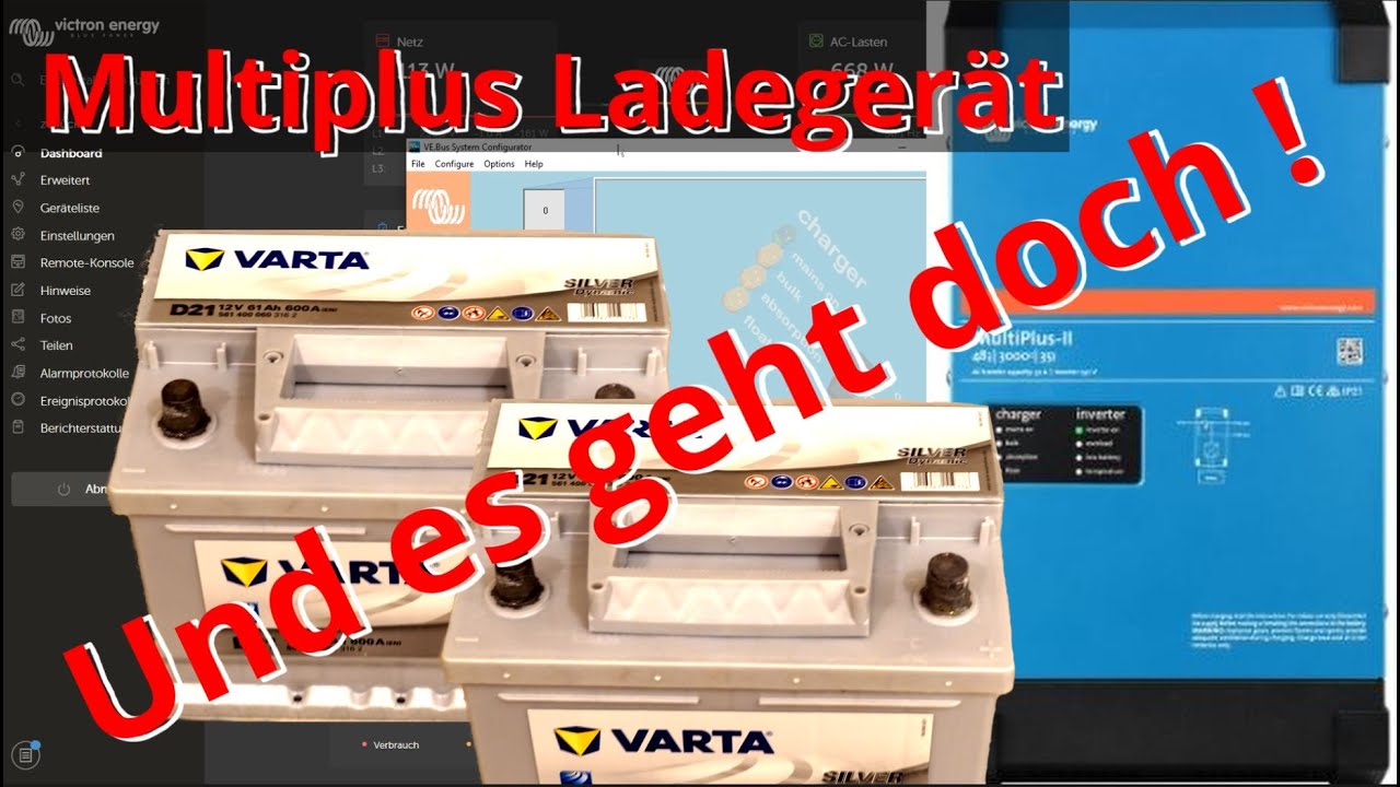 Zeitgesteuertes Akku Laden mit Victron Multiplus ? - Und es geht doch ...