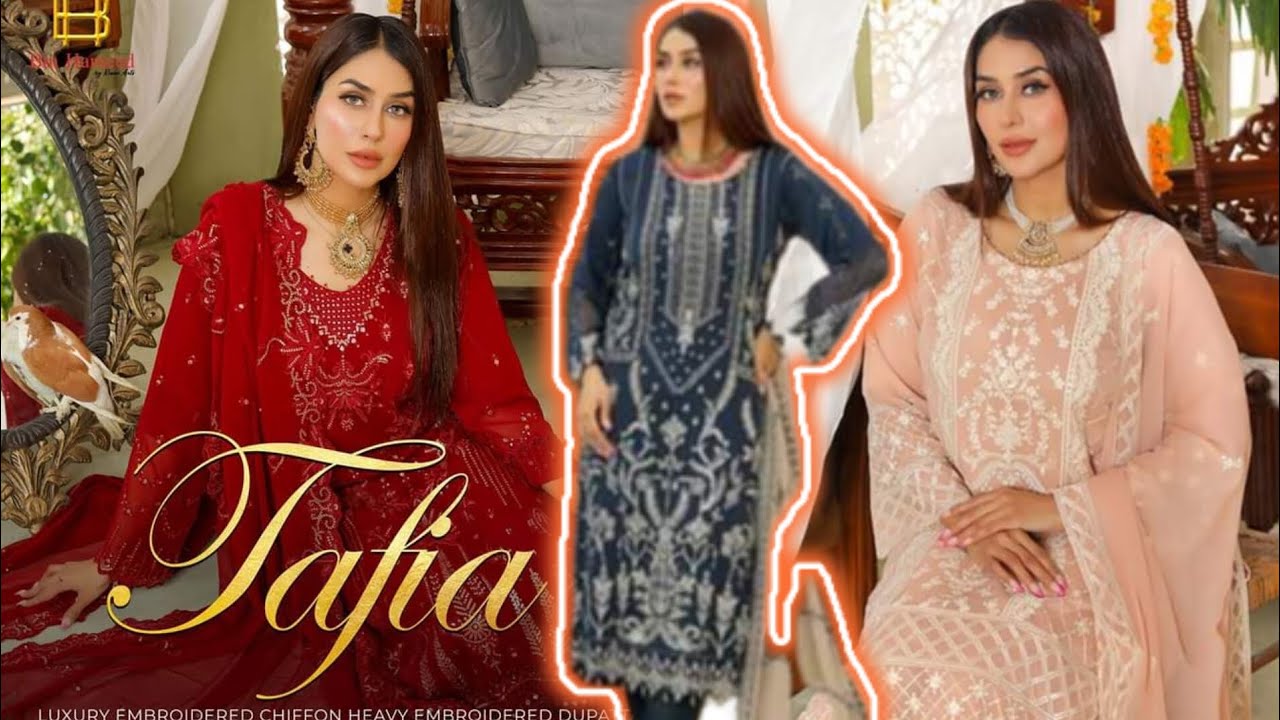 Tafia by BIN HAMEED | RANA ARTS | Embroided Chiffon Collection | 👗🥻 | # ...