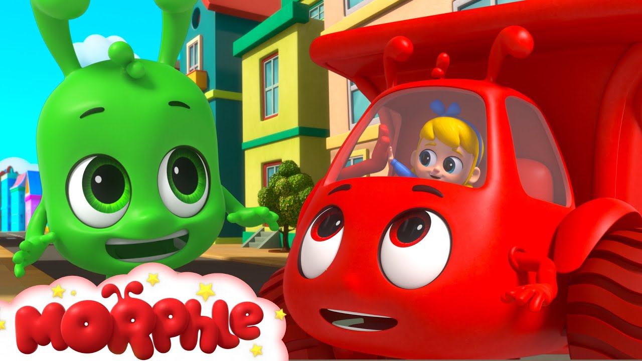 The Big Red Truck | 3D Mila and Morphle Cartoons | Morphle vs Orphle ...
