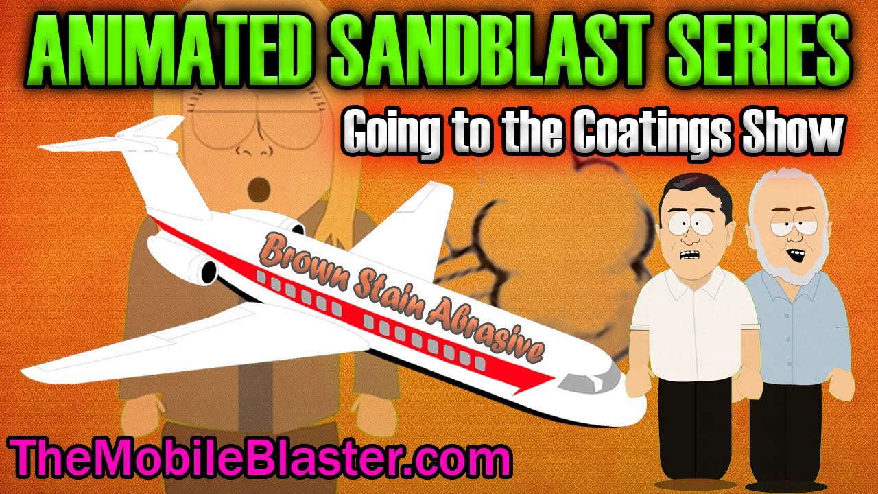 Animated Sandblast Series - Brown Stain Abrasive Goes to the Coatings ...