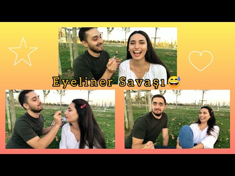 NİŞANLIMIN MAKYAJLA İMTİHANI💄👫 | Makyaj malzemeleriyle tanışması, Eyeliner ile mücadele 🙈