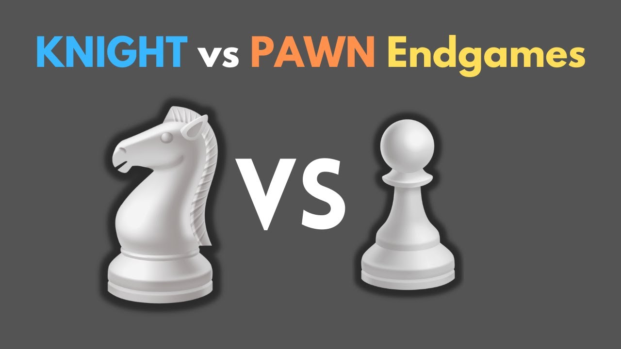Knight vs Pawn Endgames Part 2 // The General Rule // The Chess Endgame ...