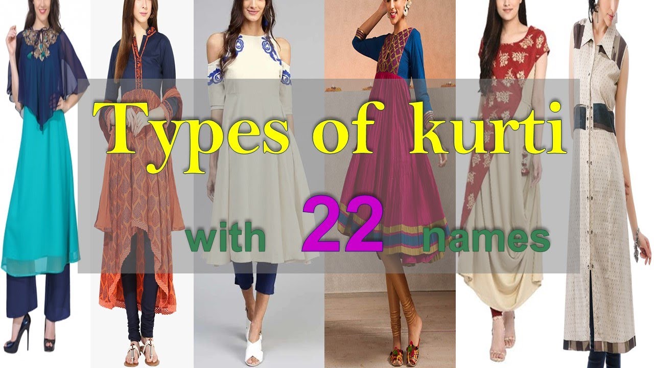 22 Types of Kurtis With Name for Ladies || New Kurti Designs|| MVR ...