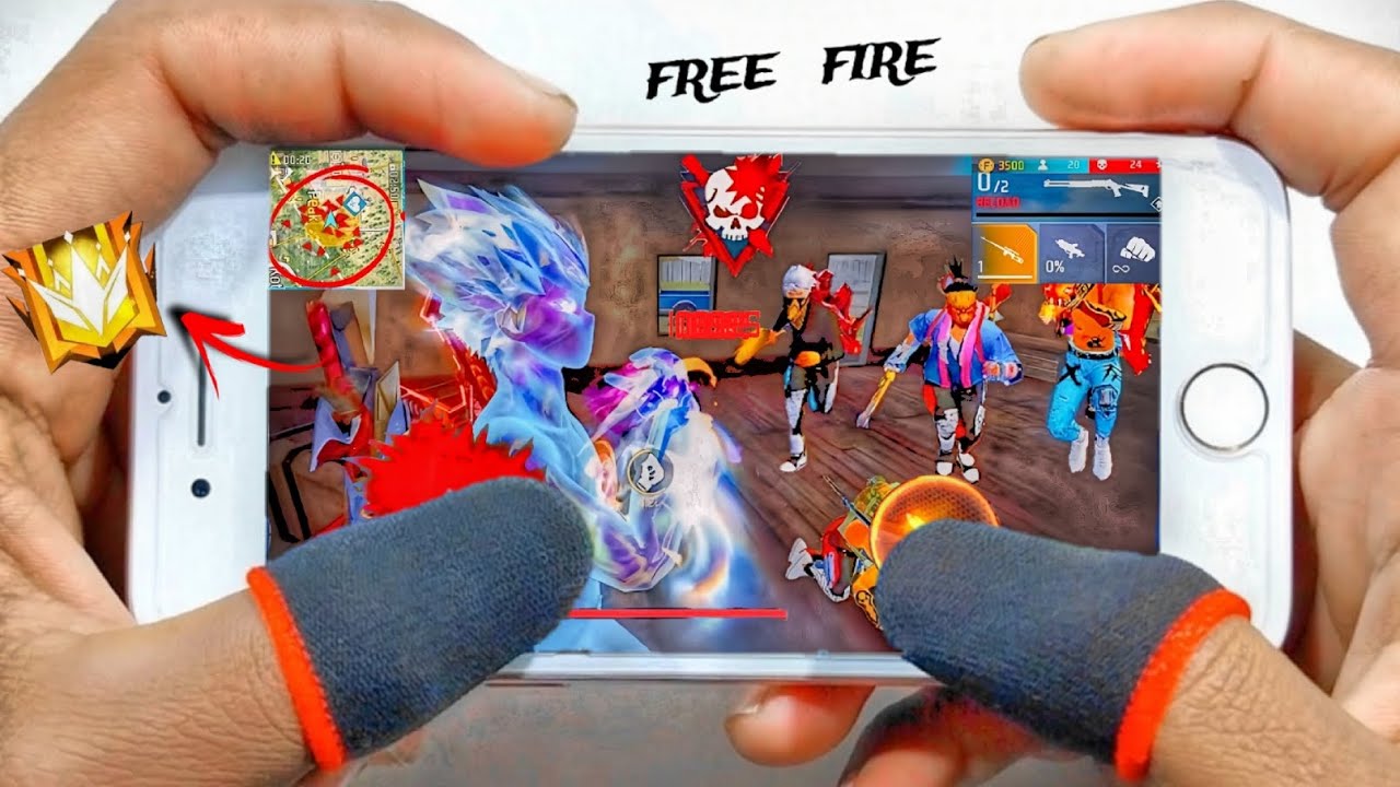 Iphone 6 Free Fire Gameplay ⚙️Settings Free Fire max HUD+DPI+ MACRO 1 ...
