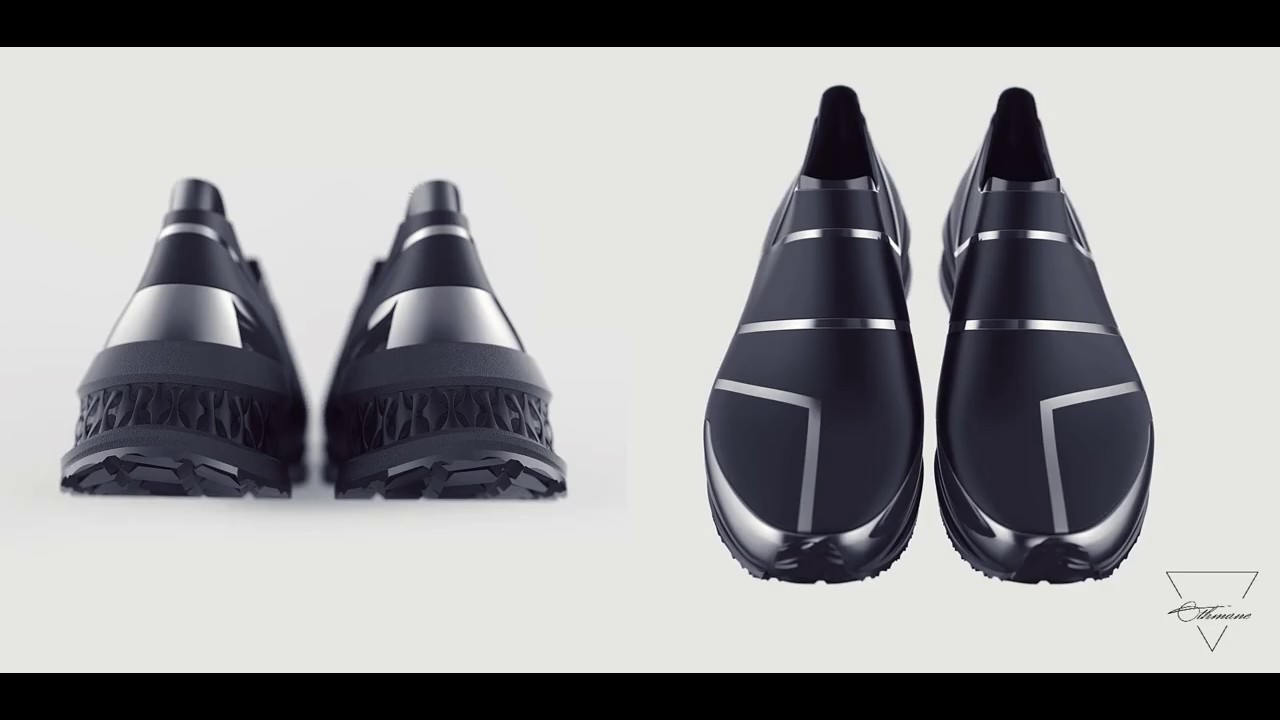 Speed modeling a Shoe Rhinoceros Grasshopper Cinema 4d Rendering corona ...