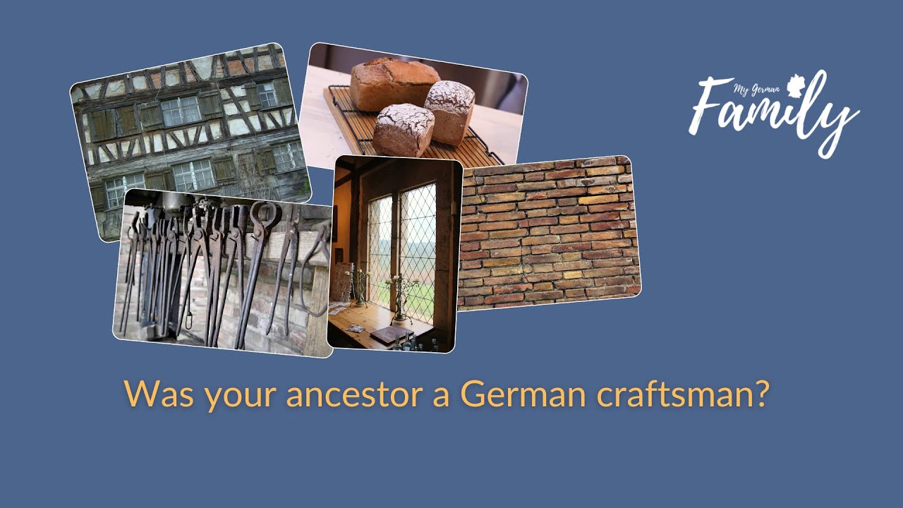 Was your ancestor a German craftsman? - YouTube