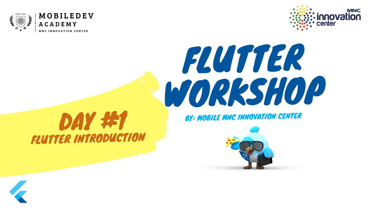 Flutter Introduction - Flutter workshop day one | MNC Innovation Center - YouTube