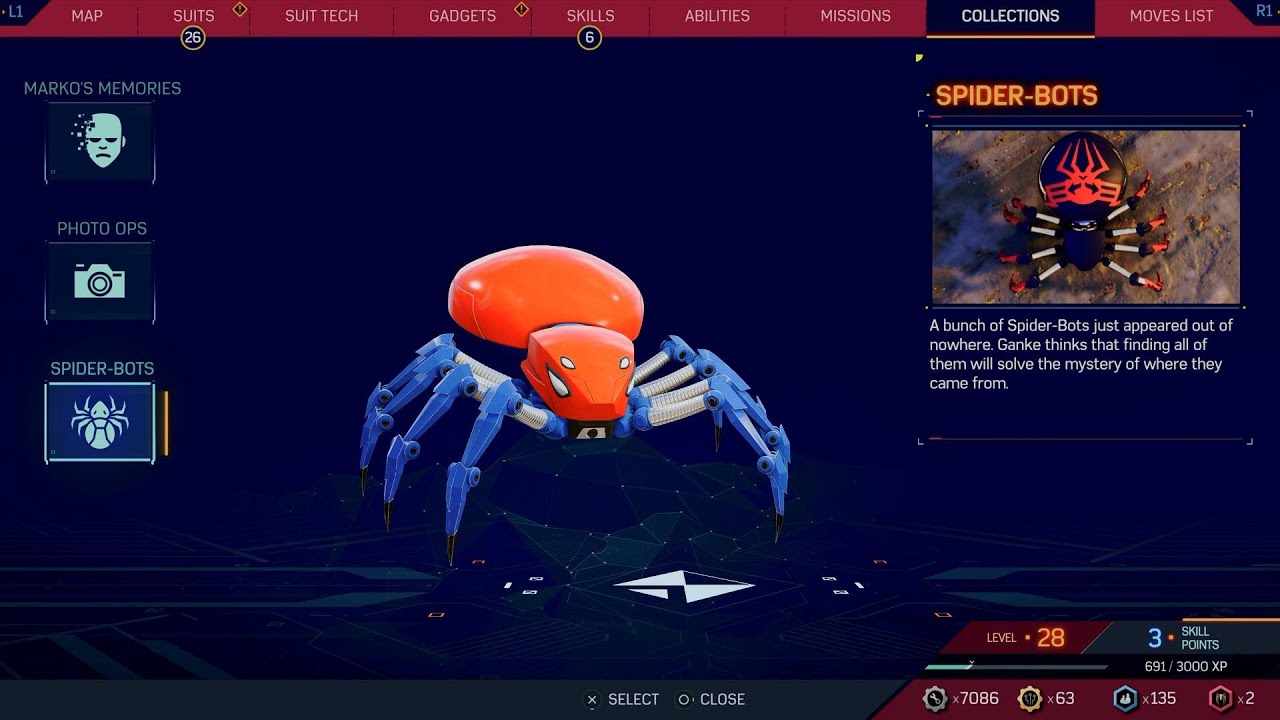 Spiderman 2 - All Spider Bot Locations - YouTube