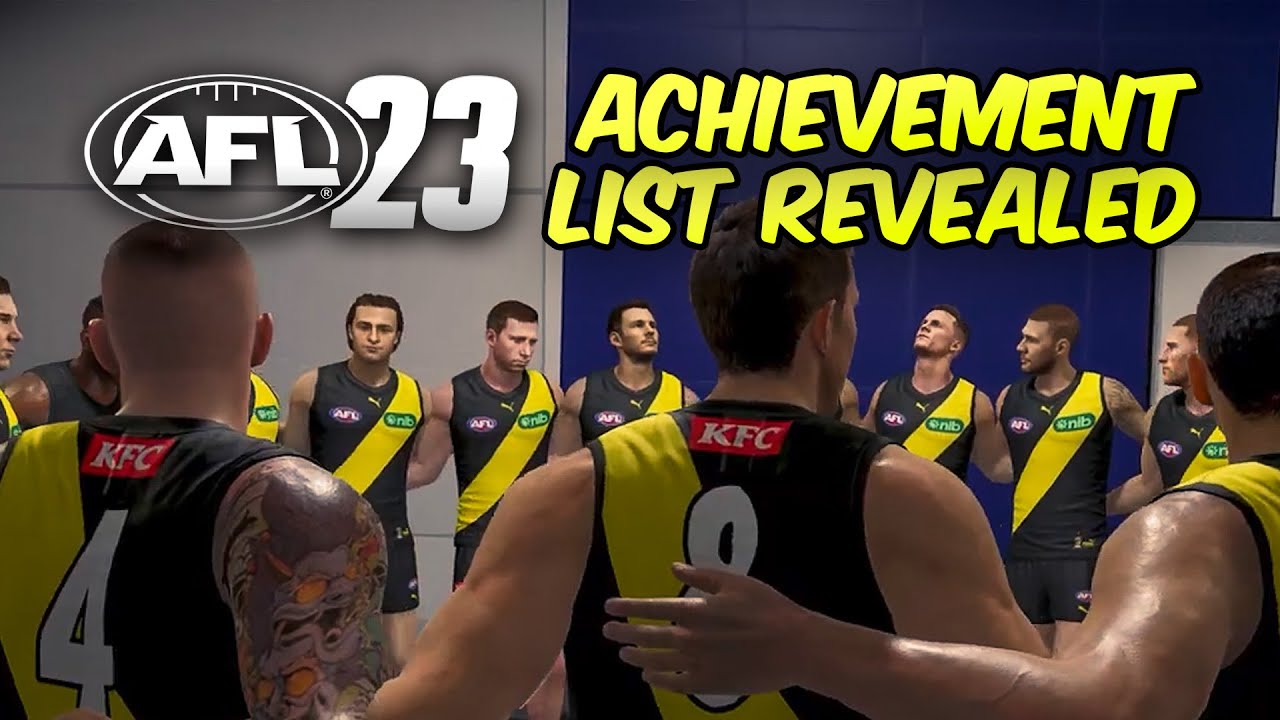 AFL23 - Achievement List Revealed! - YouTube