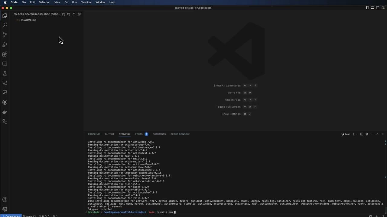 Rails on GitHub Codespaces - YouTube