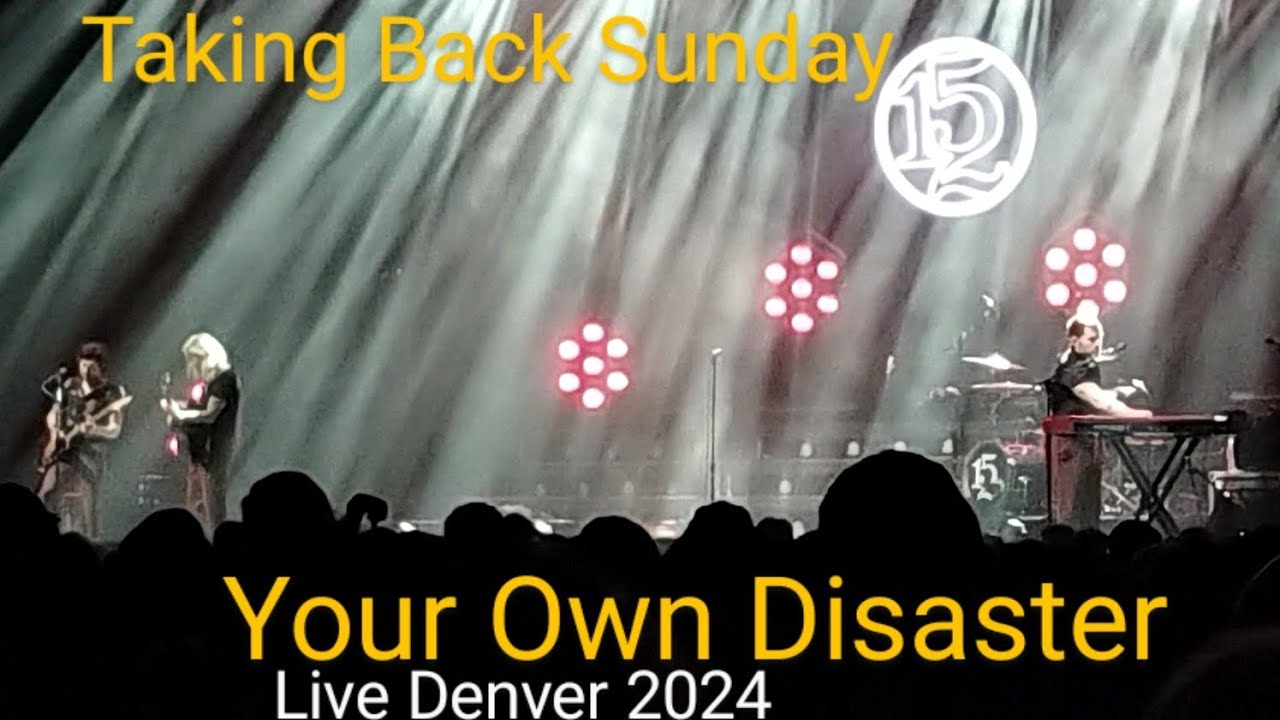 Taking Back Sunday - Your Own Disaster (Live 2024) - YouTube