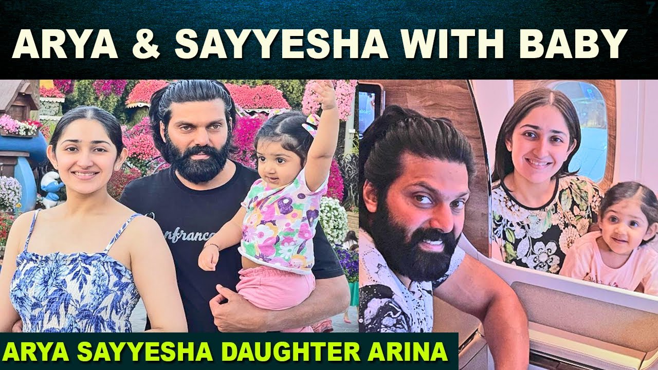Arya Sayesha Shares Their Daughter 😍 Ariana Cute Moments - Arya And ...