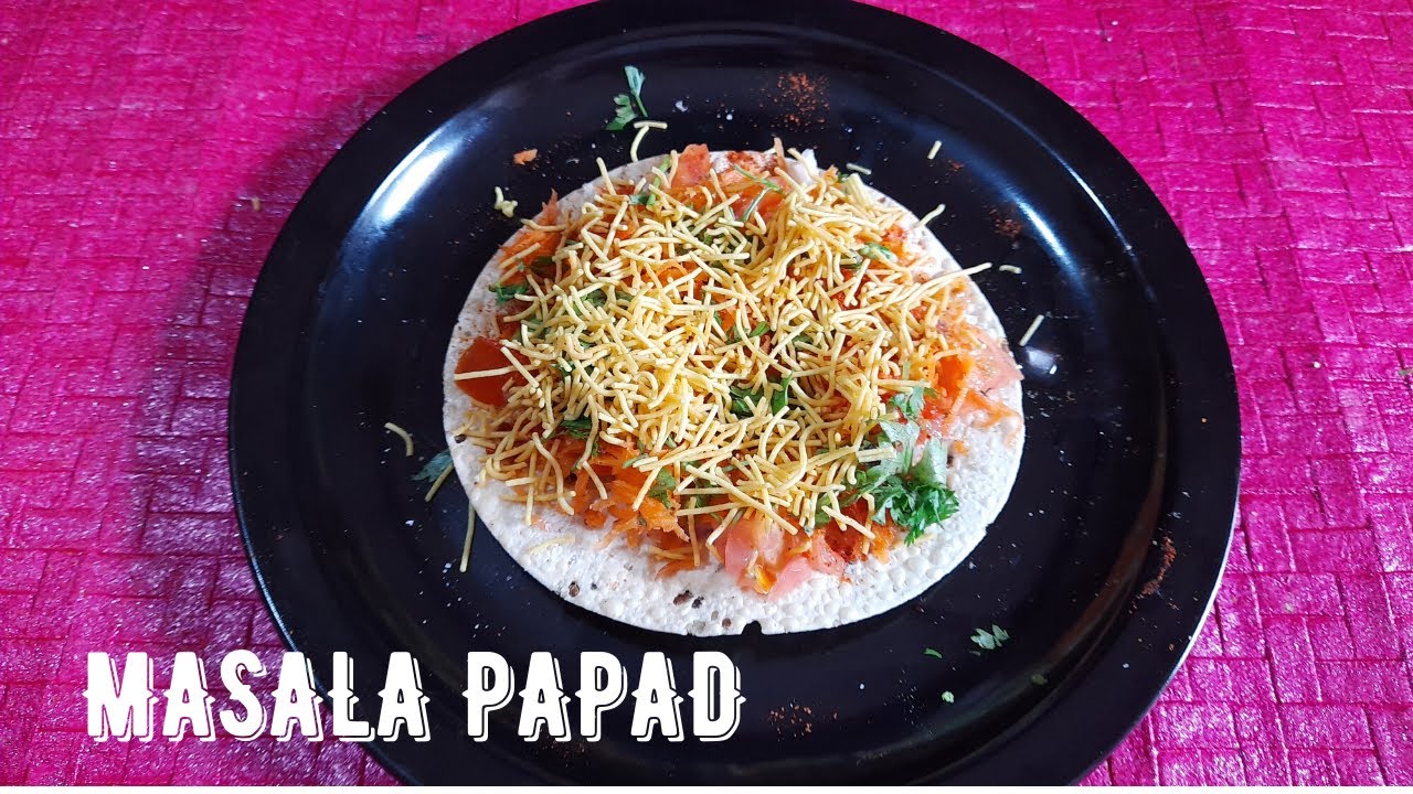 Masala papad chat | Easy to make at home | Tipsy Food - YouTube
