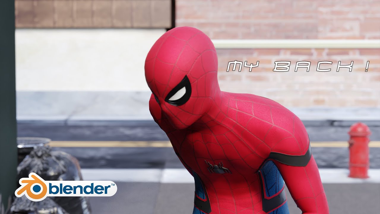 Spider-Man breaking his back - Blender animation - YouTube