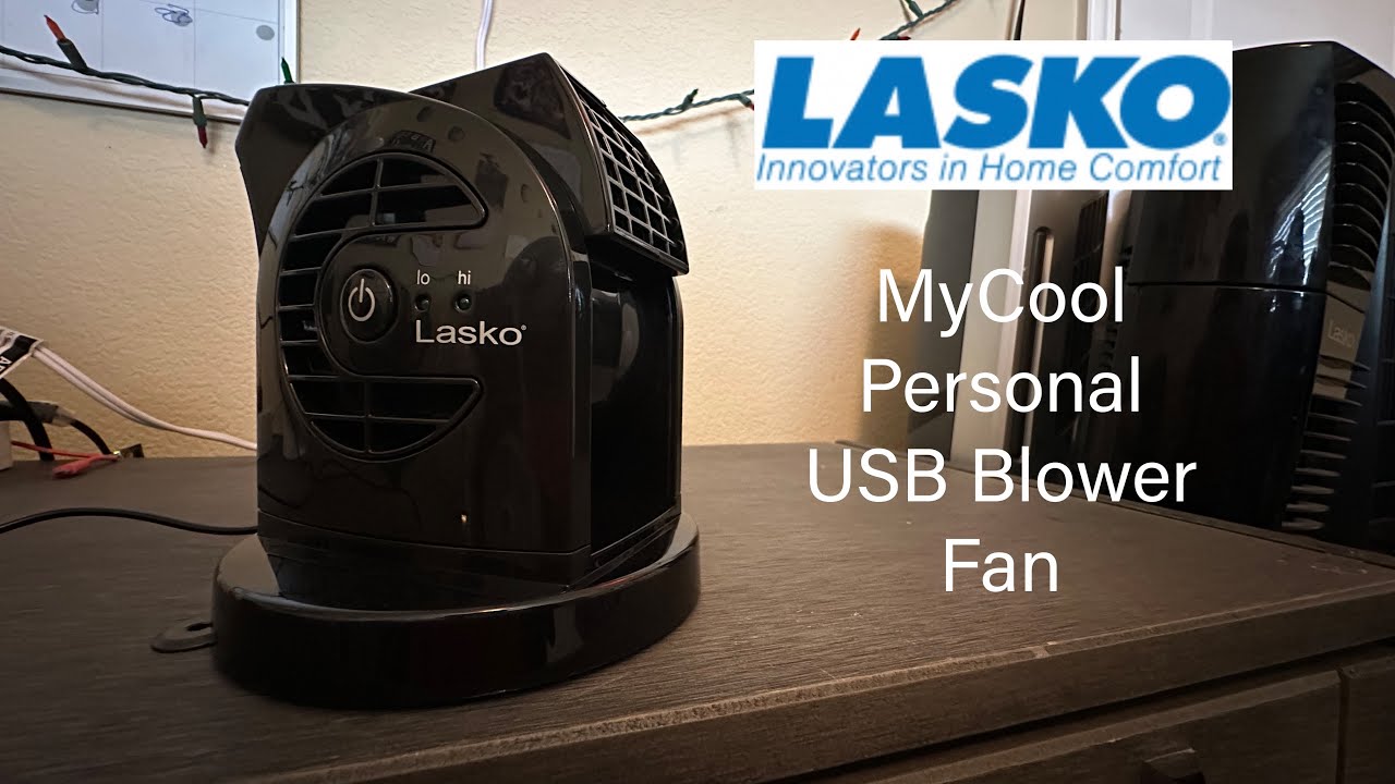 Lasko MyCool Personal USB Blower Fan - YouTube