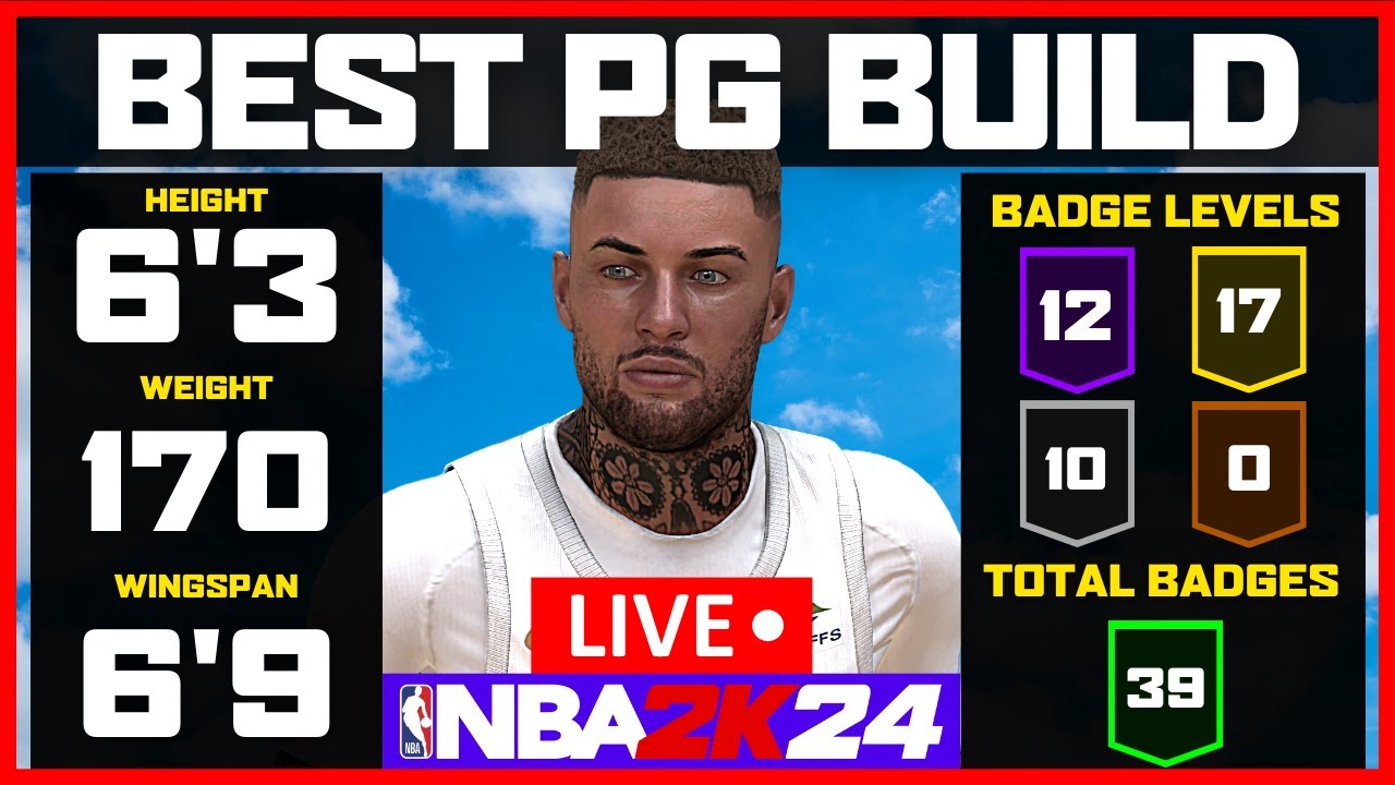 🔴NBA 2K24 Live Stream🔴 BEST PG build in NBA 2K24 for REC and PROAM ...