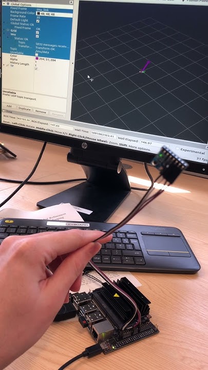 MPU6050 IMU on Jetson Nano ROS - YouTube