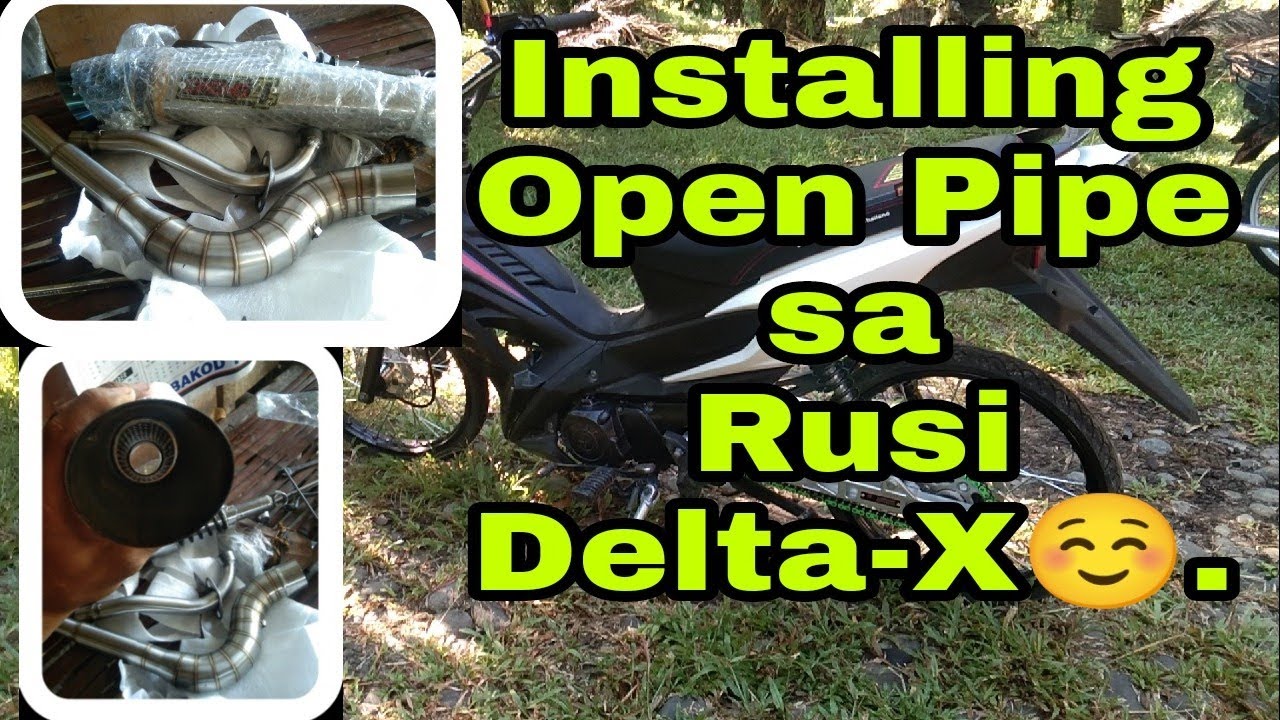 Installing Daeng Sai4 Open pipe sa Rusi Delta-X. China Bike! - YouTube