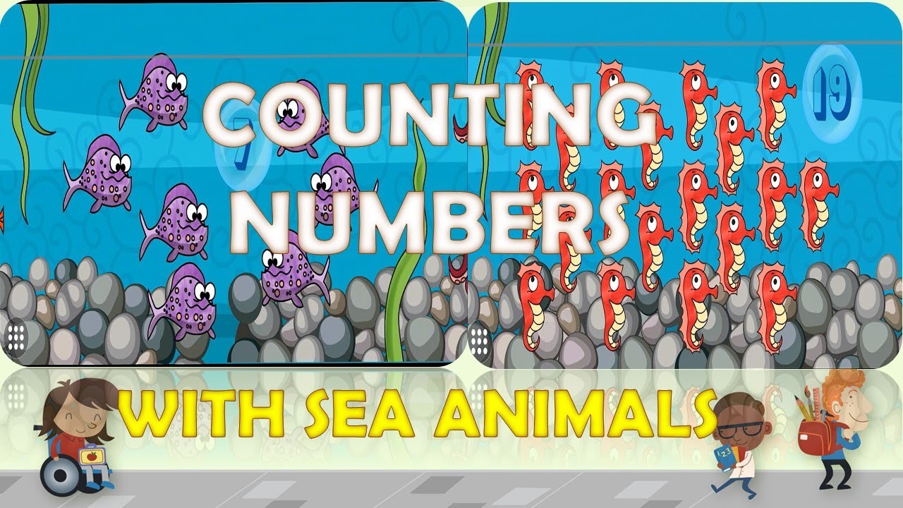 COUNTING NUMBERS WITH SEA ANIMALS #Preschool #Counting #Mathematics ...