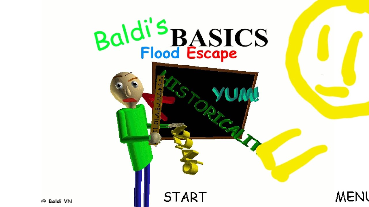 baldi basic flood escape - YouTube