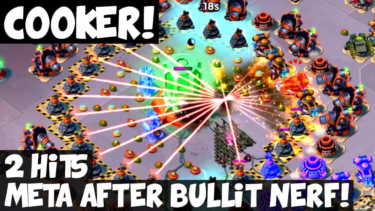 Cooker: 2 Hits! Meta Strategy after the Bullit Nerf! Boom Beach - YouTube