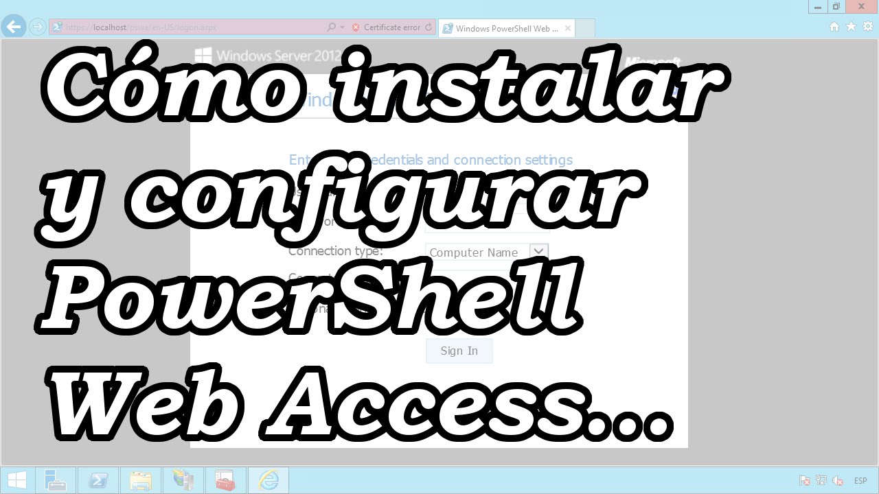 20 Instalar y configurar PowerShell Web Access - YouTube