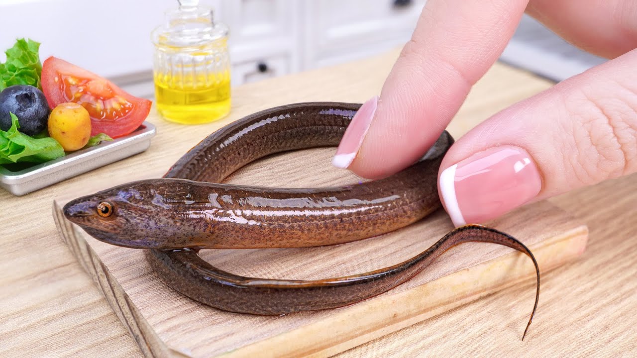 Awesome Miniature Ultimate Fried Eel Cooking in Real Life | ASMR ...