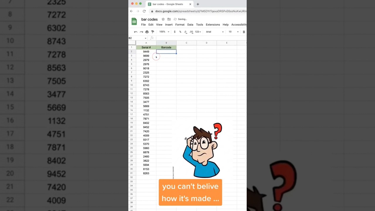 How To Make Barcodes In Excel shorts viral excel YouTube How To Make Barcodes In Excel shorts viral excel YouTube