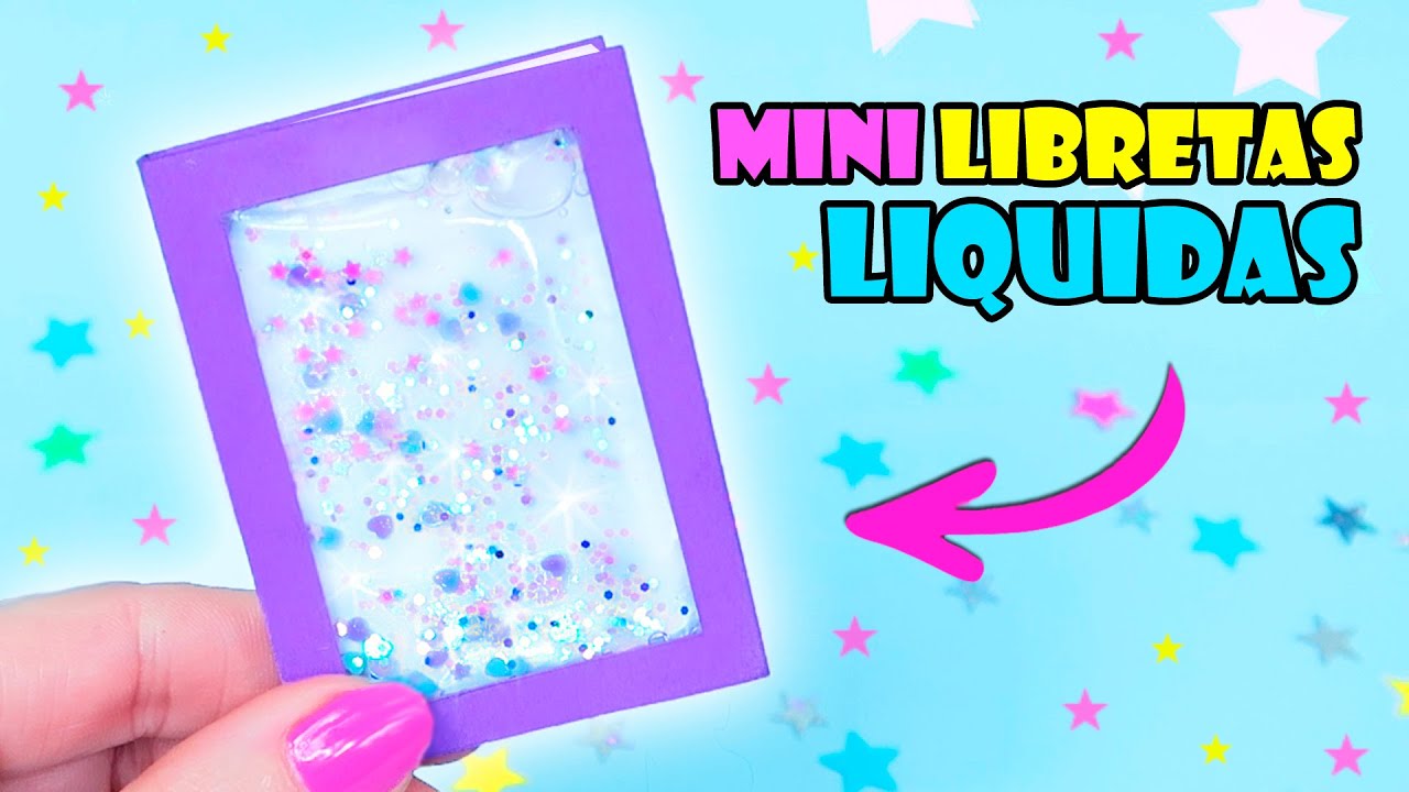 DIY MINI LIBRETAS LÍQUIDAS 💦 - YouTube