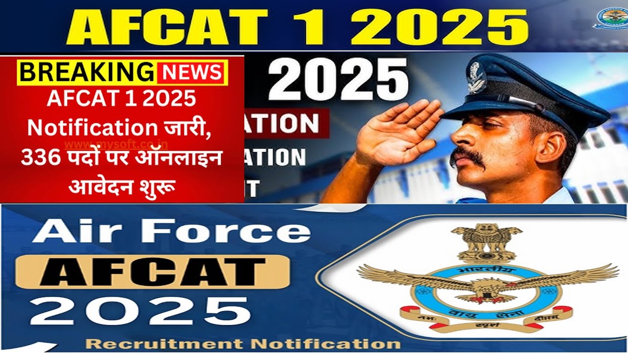 AFCAT 1 2025 Notification| AFCAT Eligibility|AFCAT 2025|Job OF AFCAT ...