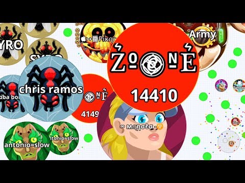 ZONE'S PARTY VS SAVAGE CLAN! (Agar.io Mobile Gameplay)
