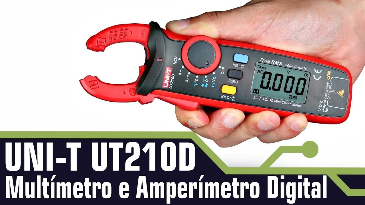 Alicate Amperímetro UNI-T UT210D | Completo, portátil e eficiente ...