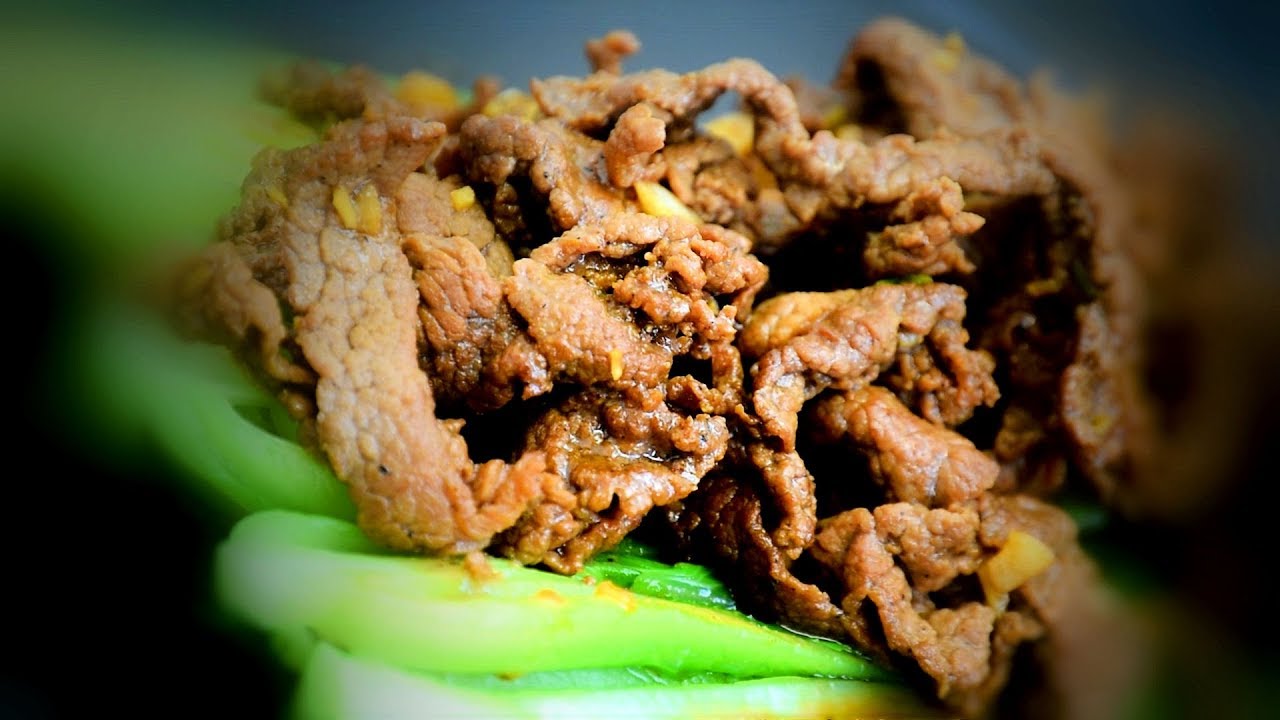 Beef & Pak Choi Stir Fry Chinese Style - YouTube