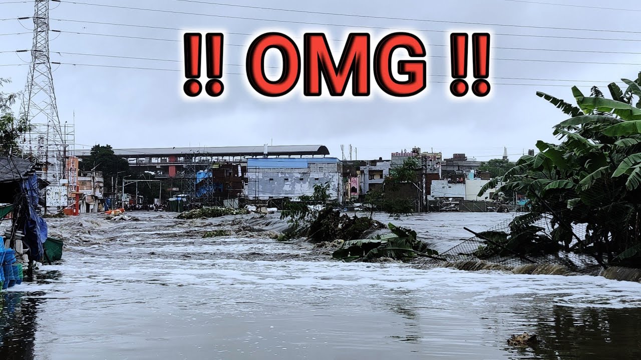 Chaderghat to Malakpet Bridge Over Flow with musi water due to Heavy ...