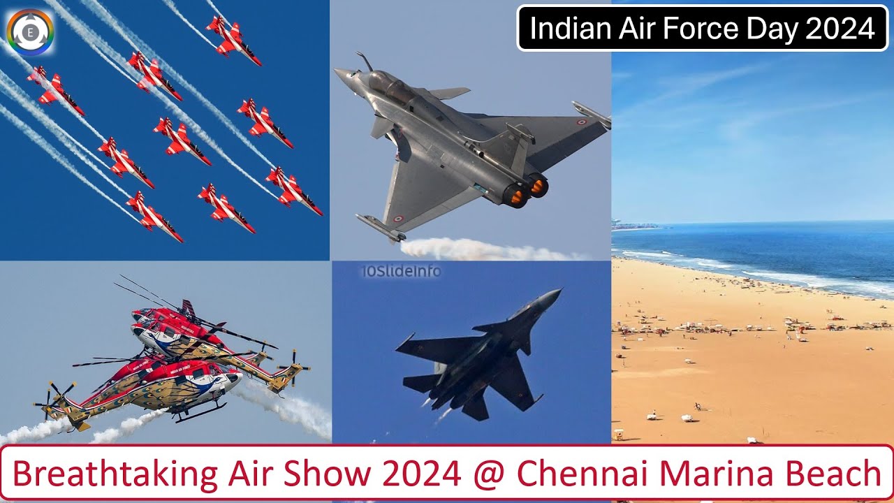 Breathtaking Air Show 2024 @ Chennai Marina Beach | Air Force Day 2024 ...