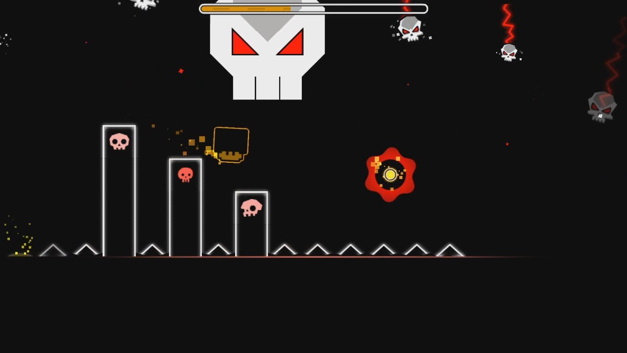 Geometry Dash - Spooky Scary Skeletons Music Video 2 - YouTube