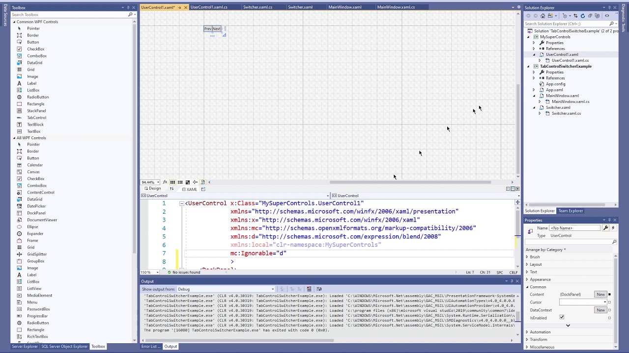 WPF. Создание UserControl. Часть 1 - YouTube